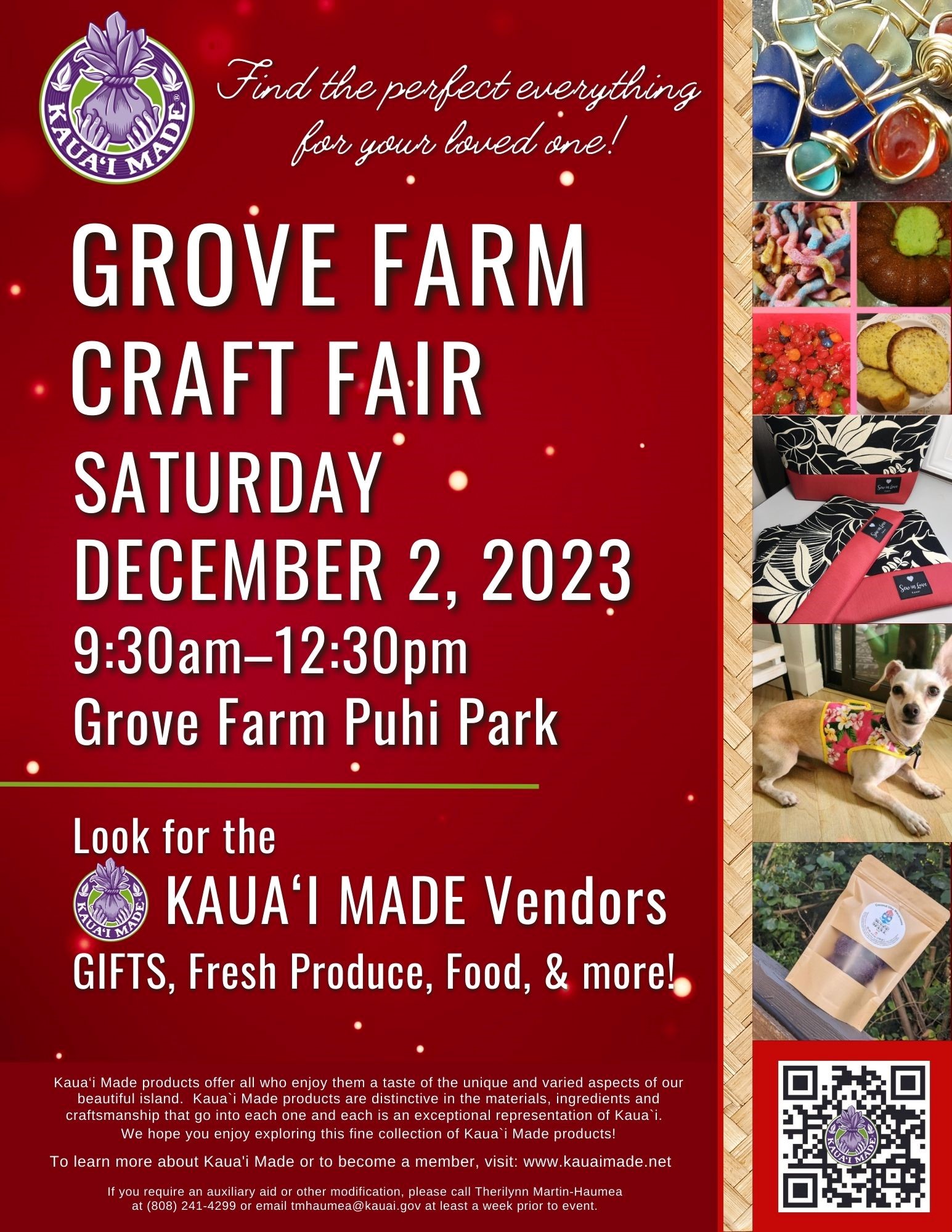 Grove Farm Craft Fair - KauaiForward.com